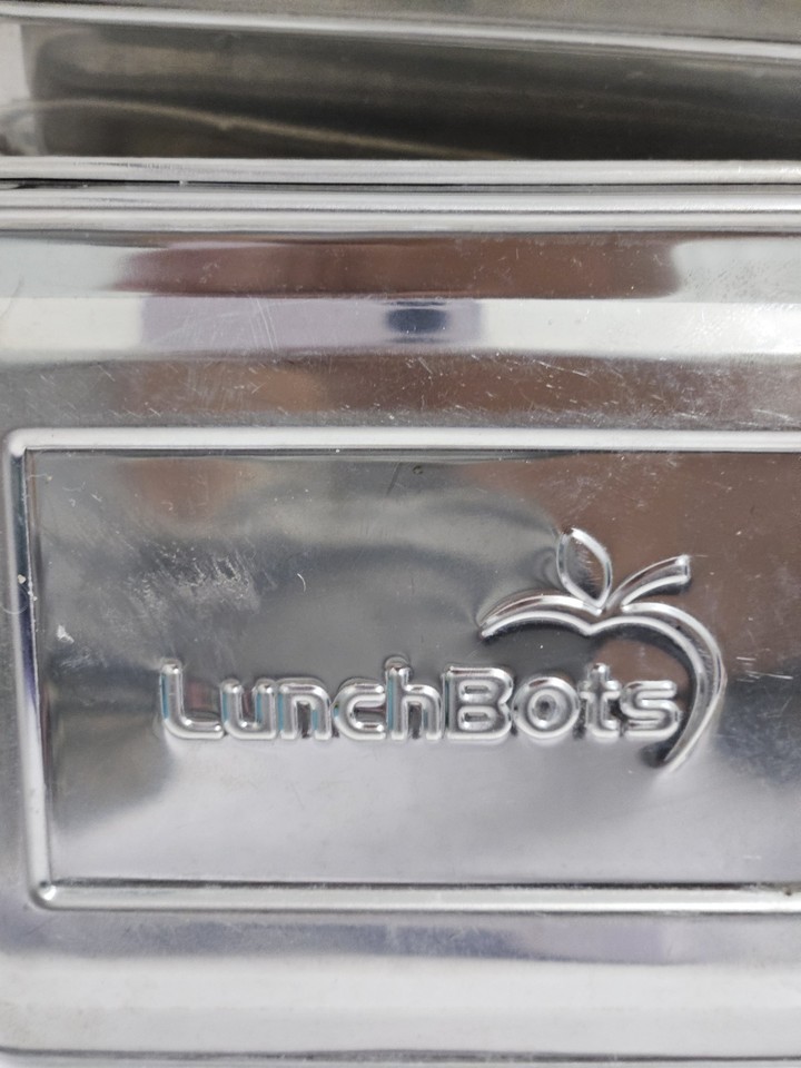 Lot of 2 LunchBots Small Divided Stainless Steel Protein Packer Bento ...