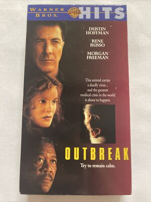 1995 OUTBREAK Morgan Freeman VHS Tape, COMPLETE/TESTED SEE PHOTOS (VHS4 ...