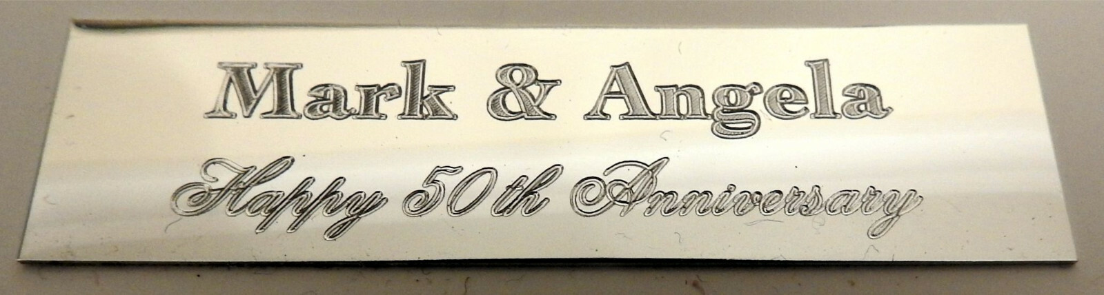 Engraved aluminium Plaque/Plate- Custom size corner font options-self ...