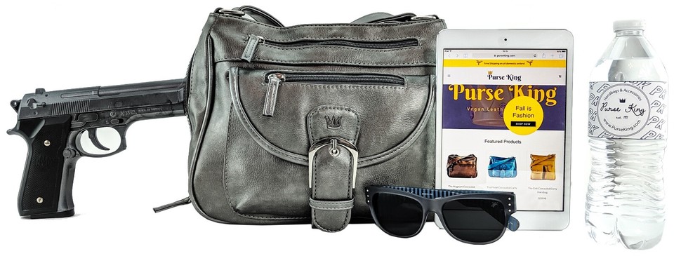 Purse King Pistol CCW Concealed Carry Handbag & Crossbody Bag, Gun ...
