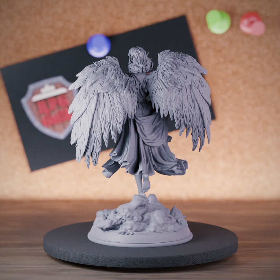 Celestial Angel Goddess Miniature Valkyrie Dungeons and Dragons Mini ...