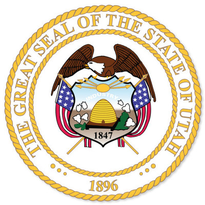 Utah State Seal Flag bumper sticker decal 4" x 4" | eBay
