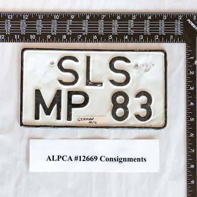 1956 1995 German Motorcycle License Plate ALPCA CONSIGNMENT Auto Tag ...