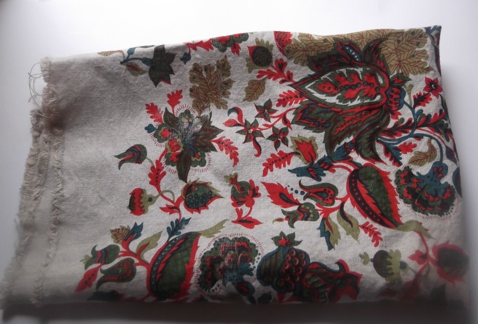 Vintage 1960s David & Dash "Westport" FLOWER POWER Fabric Panel 48" x 31" MCM | eBay