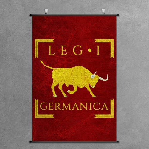 Roman Legion Banner Scroll Poster Flag Print Ancient SPQR Wall Art ...