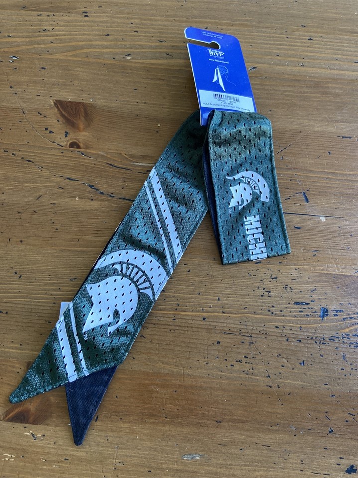 Michigan State Spartens ponytail scarf NWT | eBay