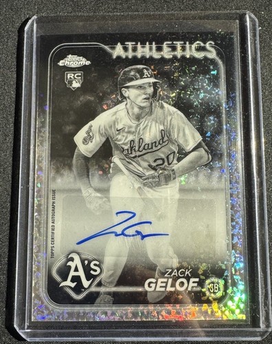 2024 TOPPS CHROME ZACH GELOF BLACK&WHITE MINI DIAMOND AUTOGRAPH (RC) | eBay