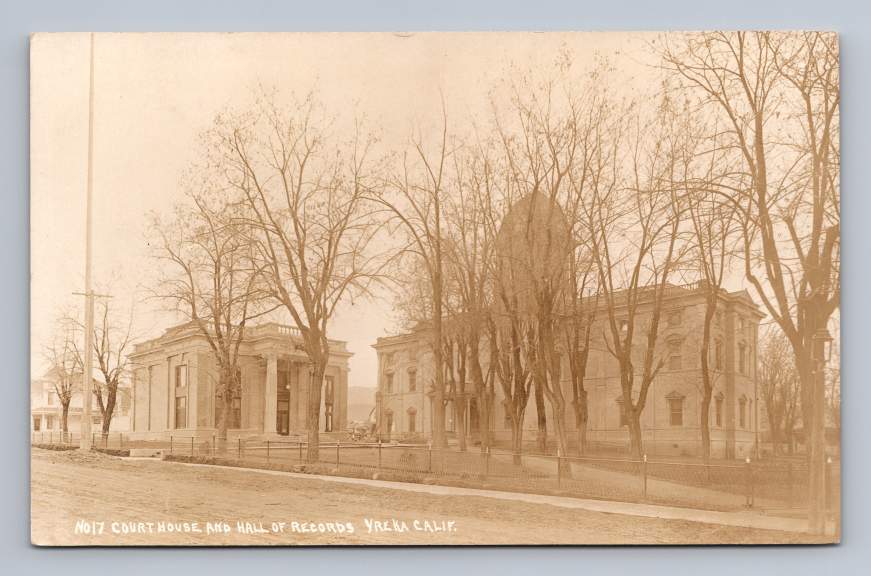 County Court House & Hall of Records YREKA California RPPC Vintage ...
