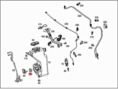 Genuine MERCEDES Amg Gt Water level switch to reservoir Sealing ...