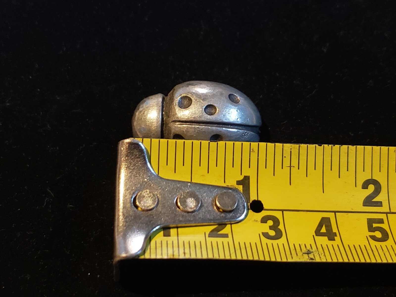 Vintage Pewter Ladybug Bug Beetle Brooch Pin 1 Long … Gem
