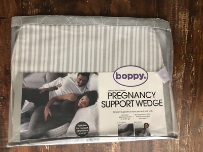 Boppy Pregnancy Wedge Pillow with Removable Jersey Pillow Cover Gray ...