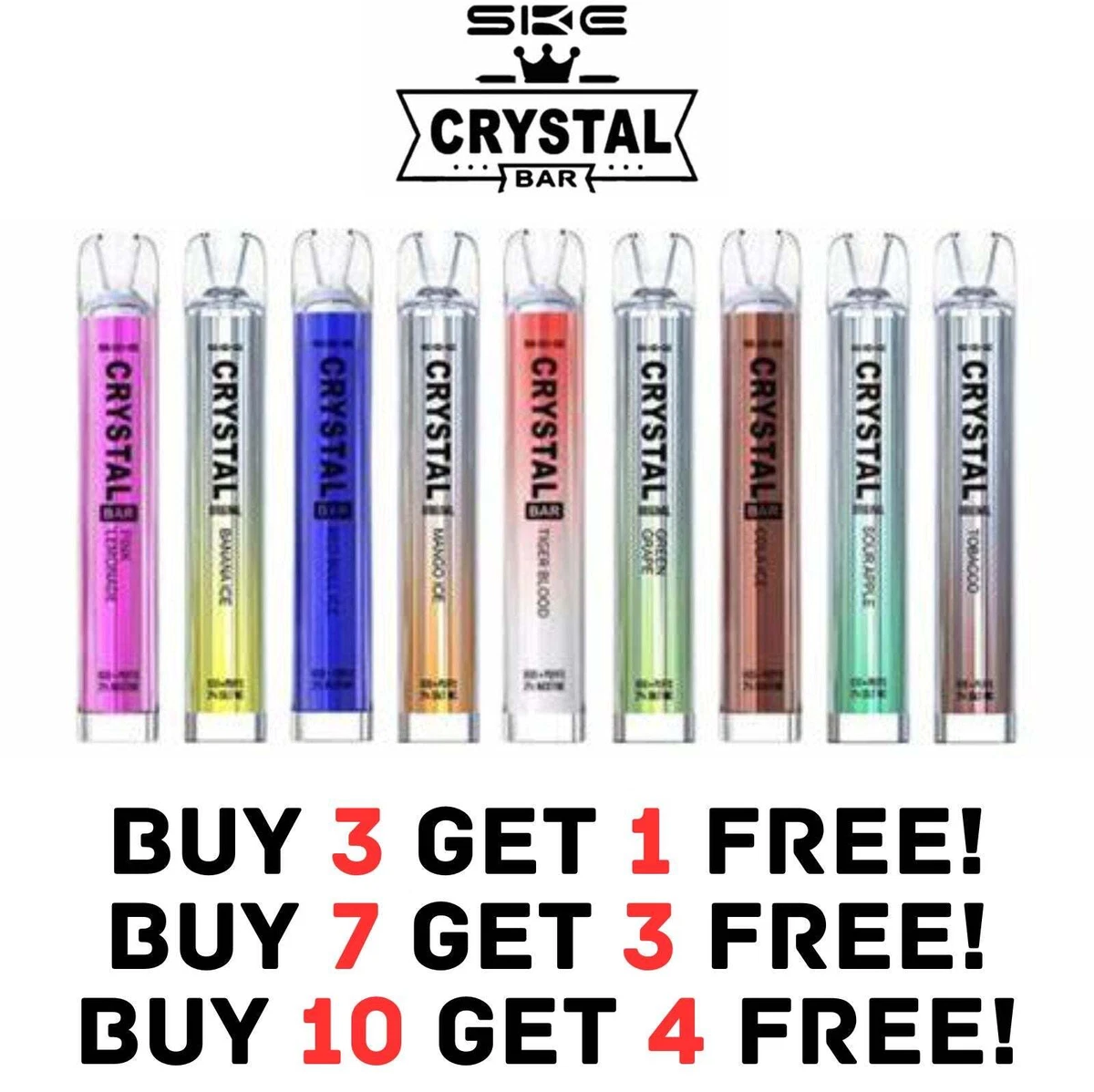 UK Arrival: Corssi Crystal Disposable Vape 6000 Puffs, 52% OFF