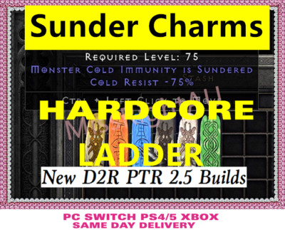 New Sunder Charm/Sunder Rupture!🌺Diablo 2 D2R HARDCORE LADDER🌺PC-SWITC ...