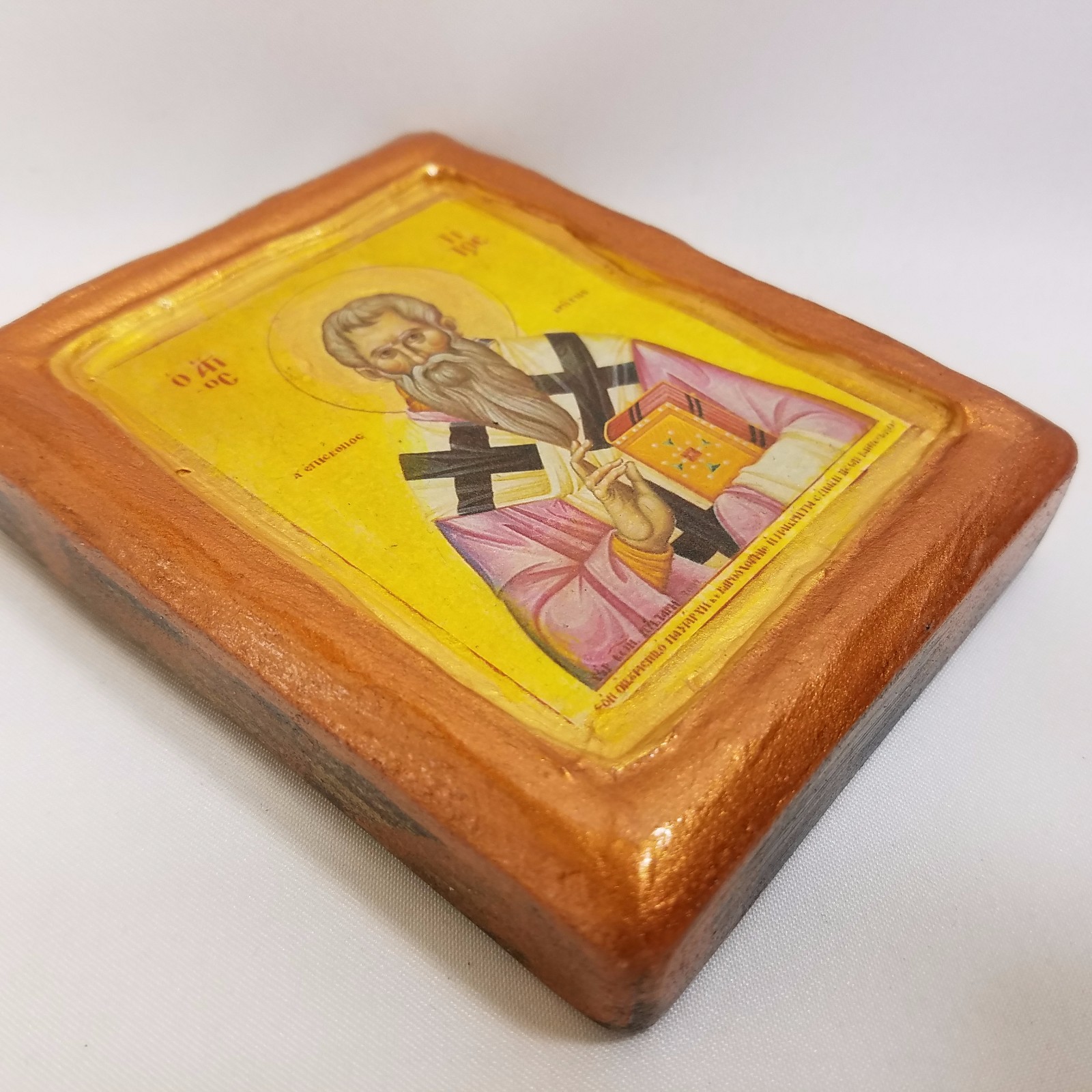 Saint Titos Tito of Crete Portrait Art Ikona Ikone Greek Byzantine ...