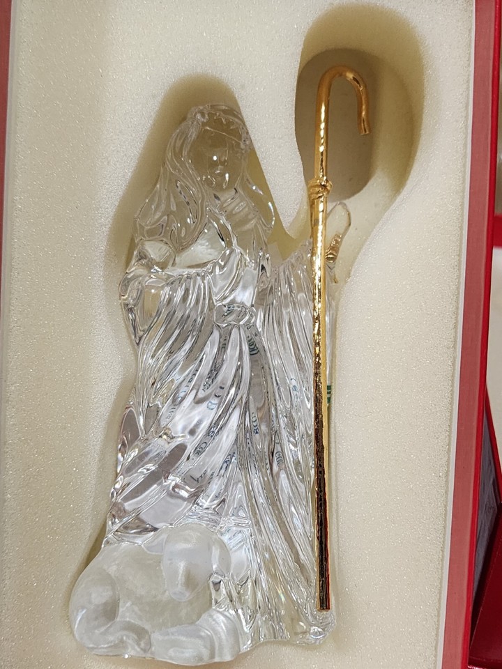 Full 12 Piece Set - GORHAM Crystal and Gold Nativity Set - WITH BOXES ...