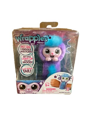 NEW-Wrapples Shora Slap Band Little Live Electronic Pets Purple & Blue ...