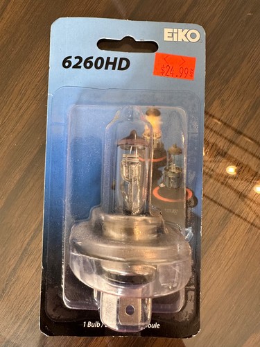 (1) Eiko Halogen Clear Light Bulb H4HD 12V 60/55W Dot PN #6260HD / # ...