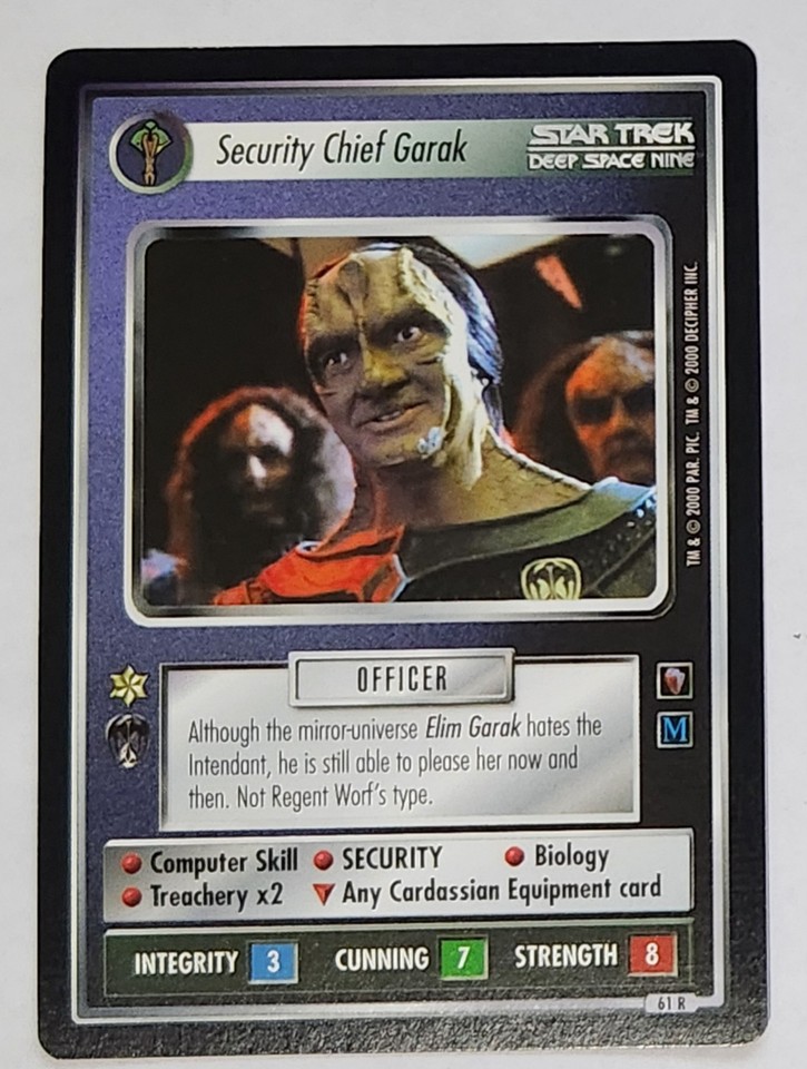 Star Trek CCG Mirror Mirror Security Chief Garak - Cardassian - 61R ...