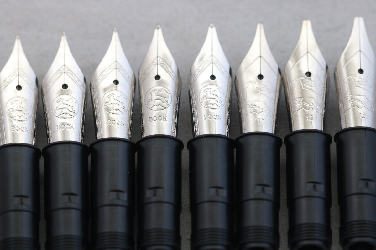 Bock Nib Logo Bock 14 Karat Gold Nib Etsy New Zealand