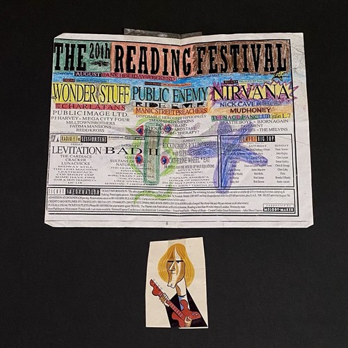 Vtg Concert Bill 1992 Nirvana Reading Festival WonderStuff UK Paper ...