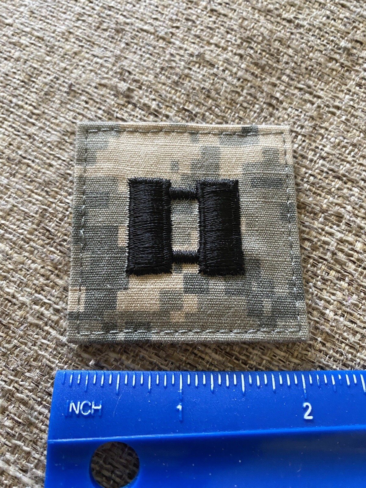 US Army Captain CPT O-3 Rank ACU Hook / Loop Pattern Military Patch ...