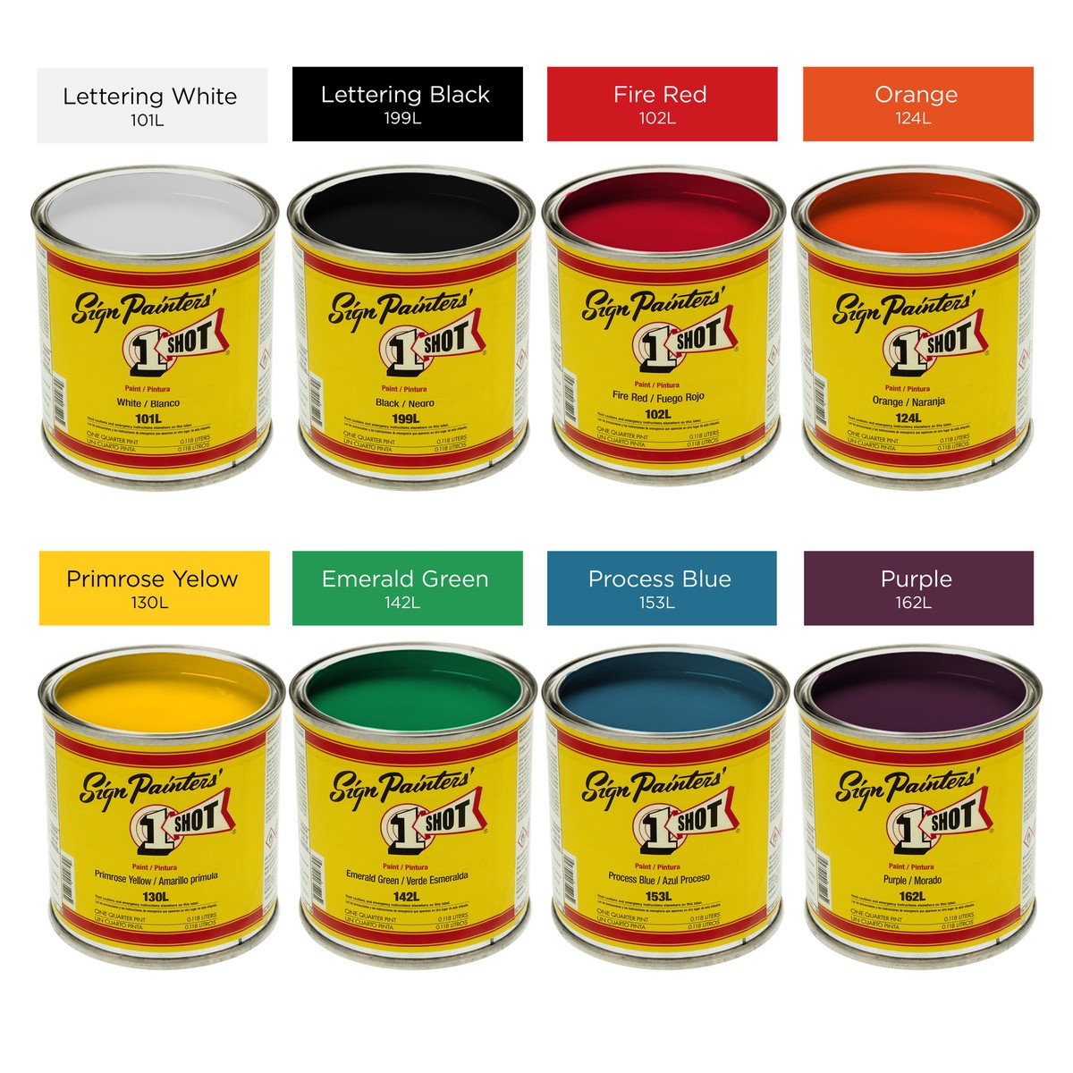 One Shot Pinstriping Paint Distributors 1 Shot Enamel Paint & Sign