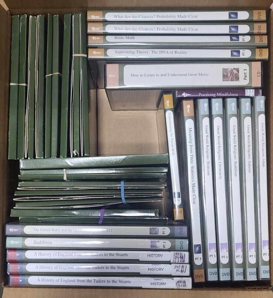 The Teaching Company Lot Of The Great Courses College Dvd Assorted Full ...