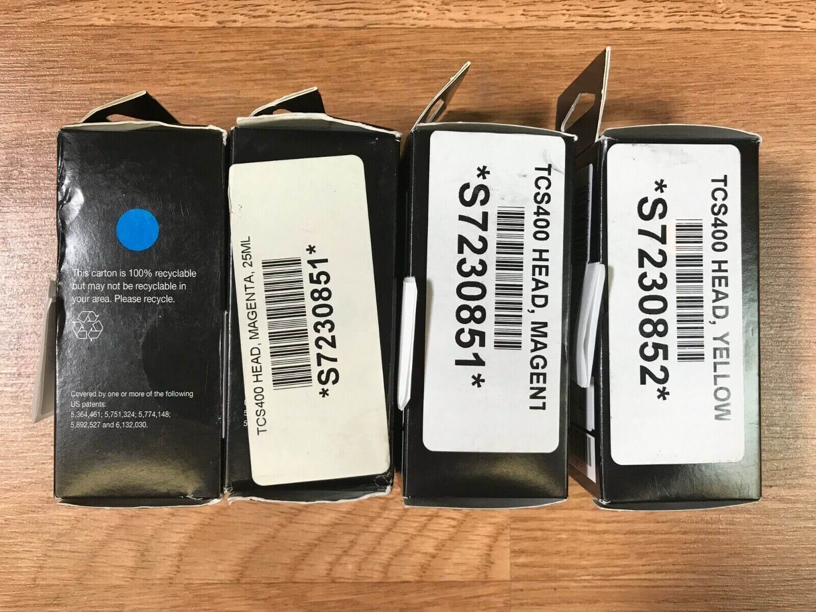 (Lot of 4) New Oce TCS400 Print Heads Set 7230850,51,52 CMMY FedEx 2Day ...