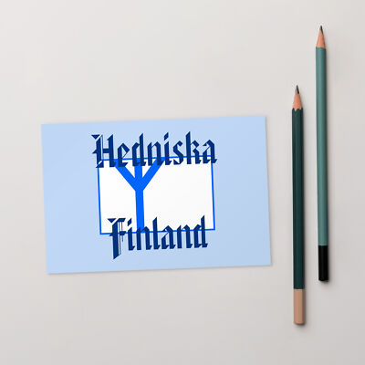 "Hedniska Finland" Postcard Asatru Heathen Flag Suomi Nordic Viking | eBay