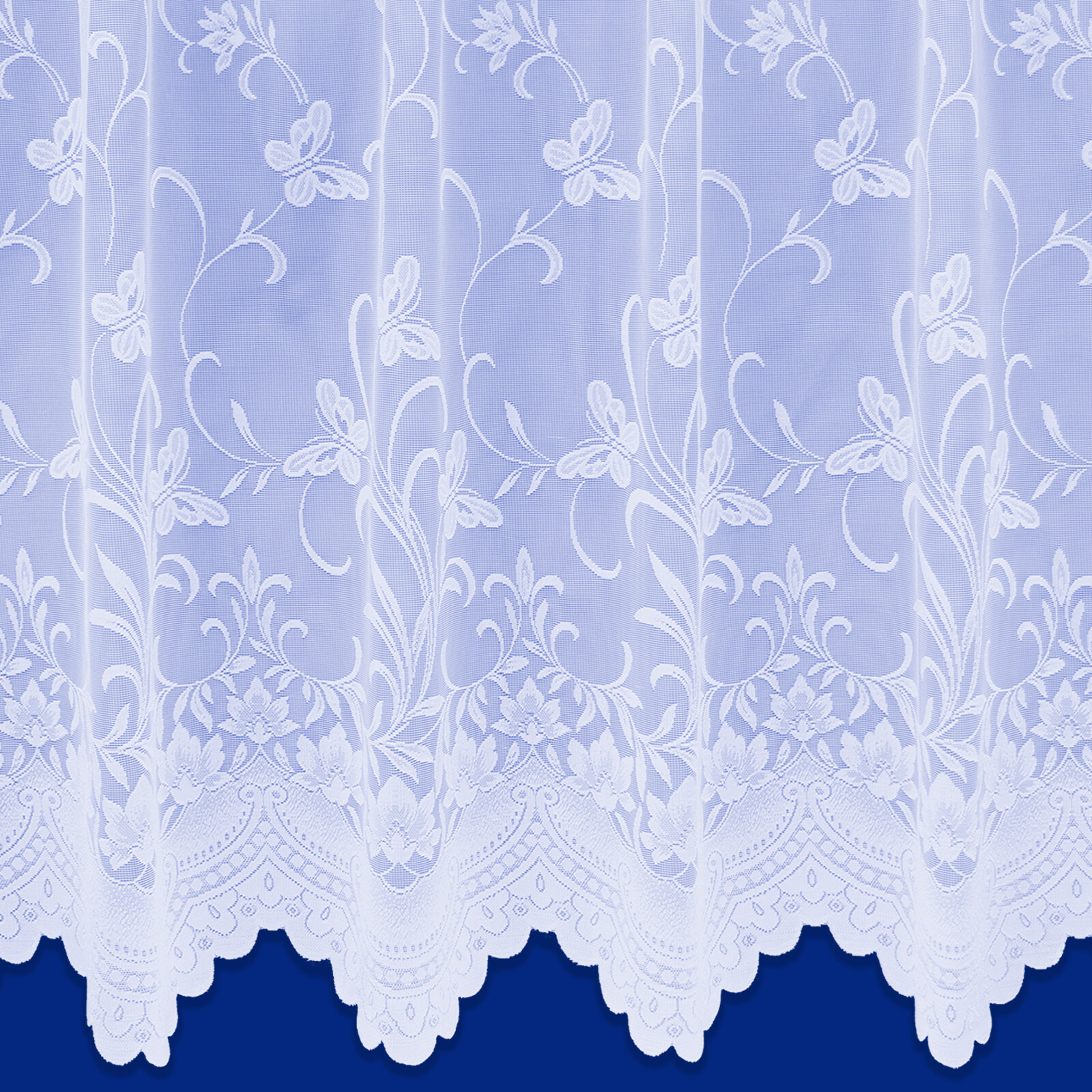 Net Window Net Curtains White Lace Slot Top Heading - Sold By The Metre ...