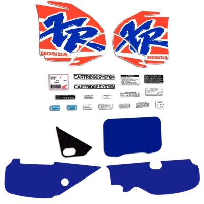 Honda XR600R XR 600 Kit Decal Kit Fuel Tank Graphics 94 | Blue | Glossy ...