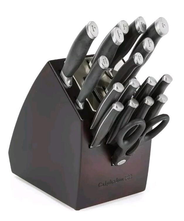 Calphalon Contemporary SharpIN Self Sharpening Knife Set, 18-Piece MSRP ...