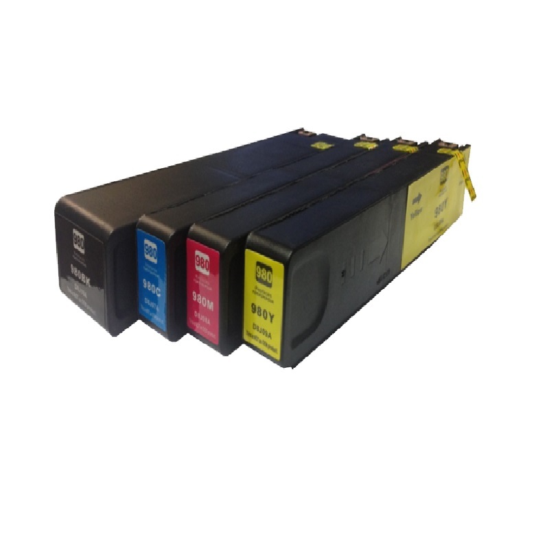 4 pack 980XL #980 Ink Cartridge Compatible for HP Officejet COLOUR X555 ...