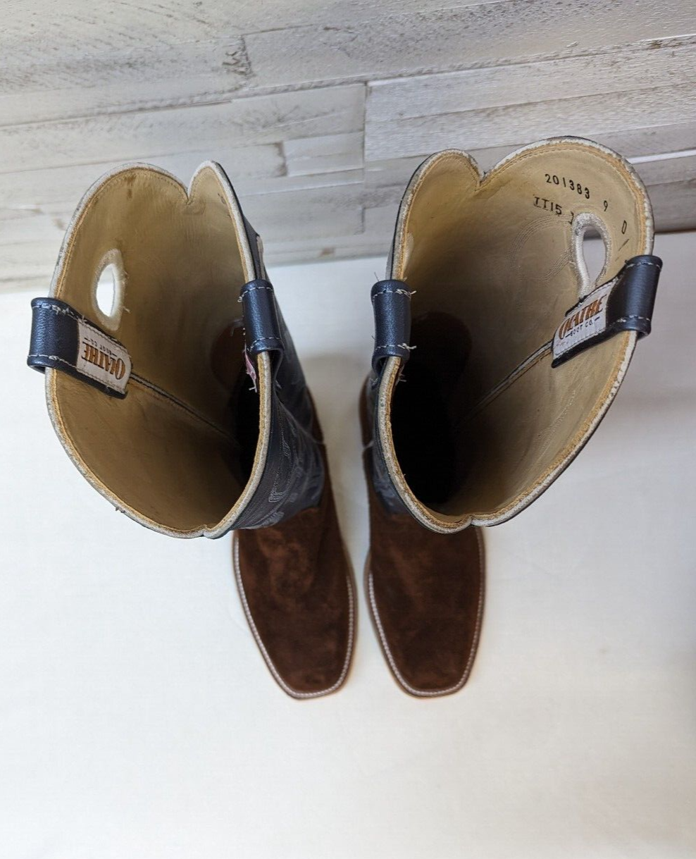 Men's Olathe Regal Blue Luster 16" Tall Top Boots TT15 | eBay