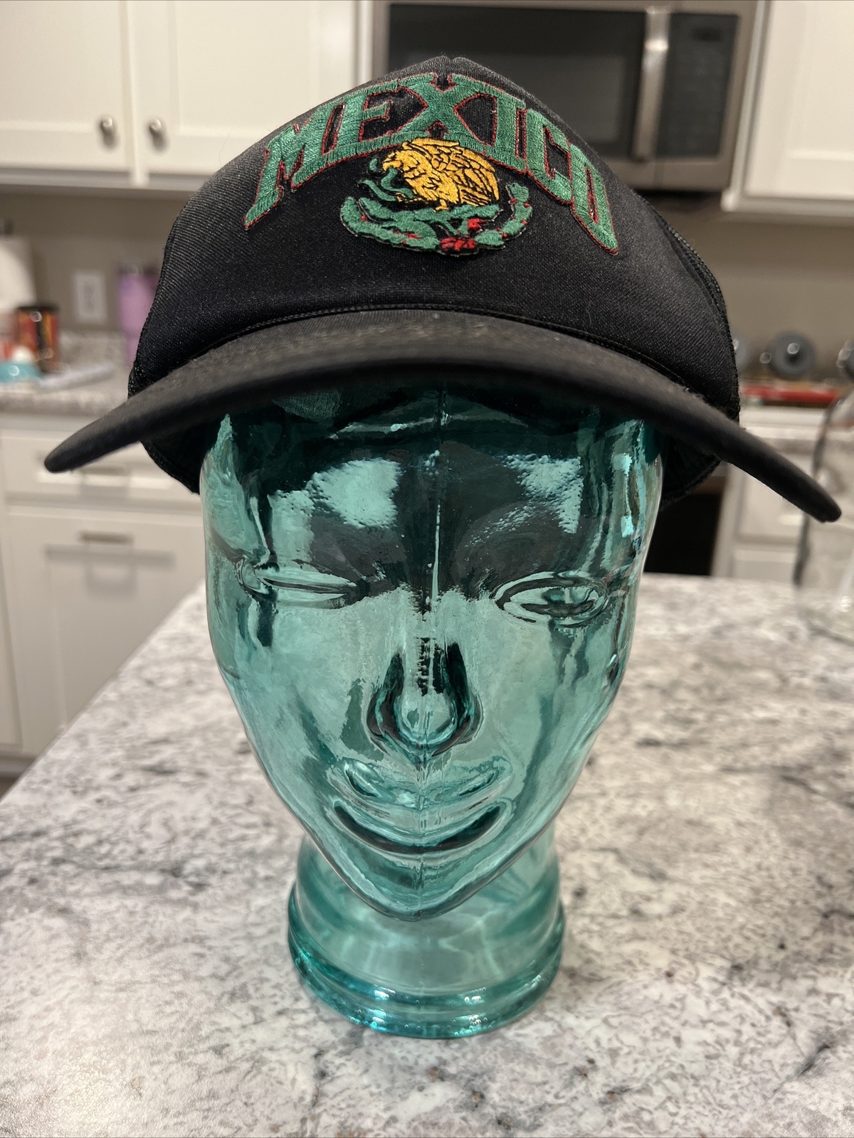 Vintage YoungAn MEXICO Embroidered Mesh SnapBack Hat - Gem