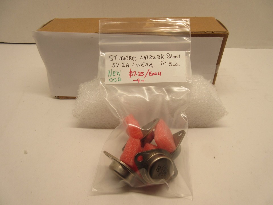 ST Micro LM323K Steel, 5v, 3A ixed Output Linear Regulator, NEW | eBay