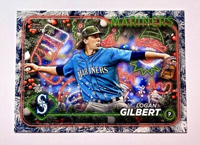 2024 Topps Holiday TREE PARALLEL Logan Gilbert #H156 - Seattle Mariners ...