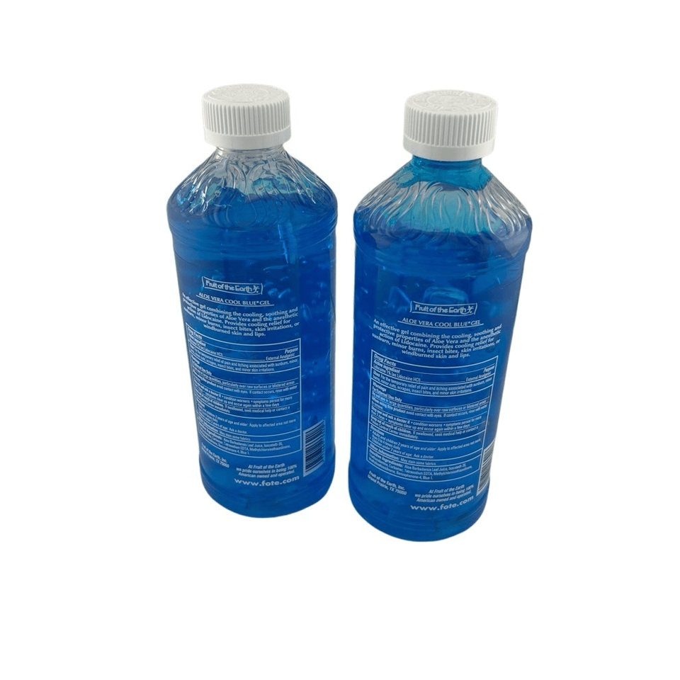 Aloe Vera Cool Blue Gel, 20 oz (567 g) Lot of 2 Fruit of the Earth | eBay