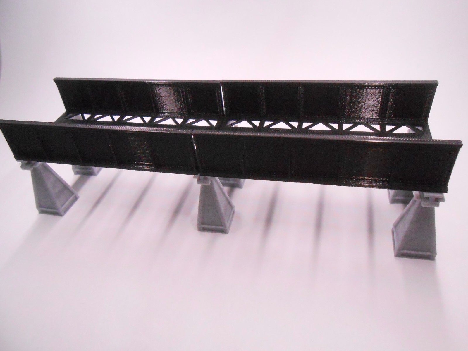 Double girder bridge HO scale 1:87 + Base supports | eBay