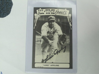 Luke Appling Autographed Post Card JSA Auction Certified | eBay