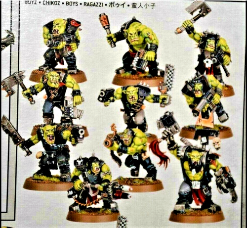 Ork Boyz ( 10 ) Orks Combat Patrol Warhammer 40k Ork Nob Klaw Rokkit ...