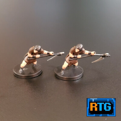 D&D Lot of 2 Miniatures and Cards - Human Commoner #8 - Dungeons and ...