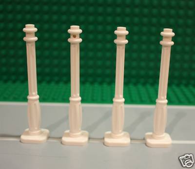 LEGO Lamp Post Set x4 2x2x7 6 Base Fabuland Pet Shop Creator Friends ...