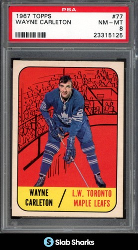 1967 TOPPS #77 WAYNE CARLETON RC ROOKIE PSA 8 | eBay