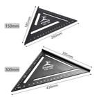 Woodworking Aluminum Alloy Triangular Ruler Square Ruler Drawing Layout ...