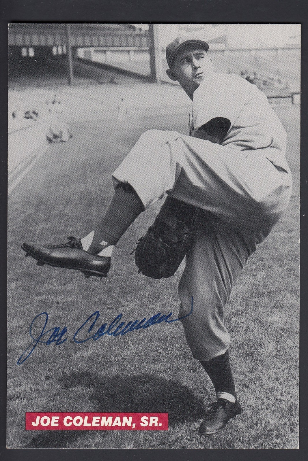 Joe Coleman Sr Autographed Philadelphia A's 1992 Postcard | eBay