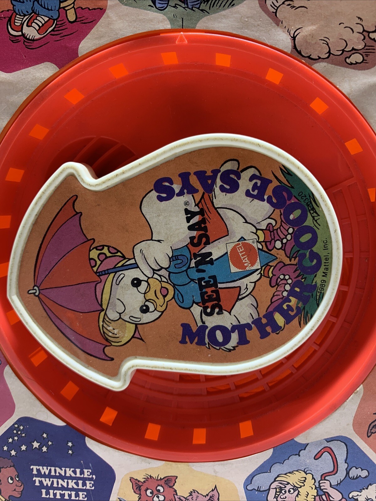 Vintage See N Say Mother Goose Says Mattel 1989 | eBay