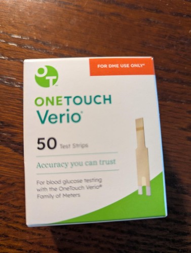 OneTouch VERIO Blood Glucose Test Strips 50CT Free Shipping Exp 03/31 ...