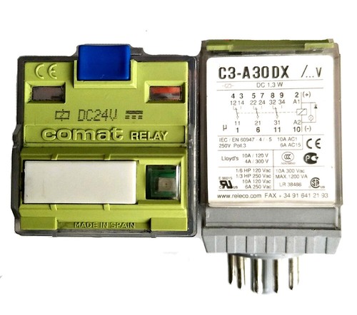 1PC C3-A30DX DC24V Comat Electromagnetic Relay 10A 11 Pins | eBay