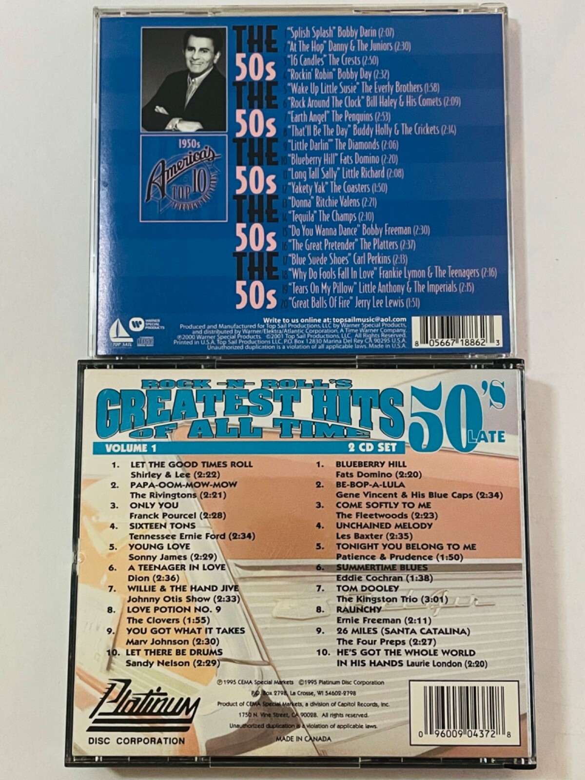 CASEY KASEM Presents America's Top Ten Hits 1950s CD The 50s +BONUS ...